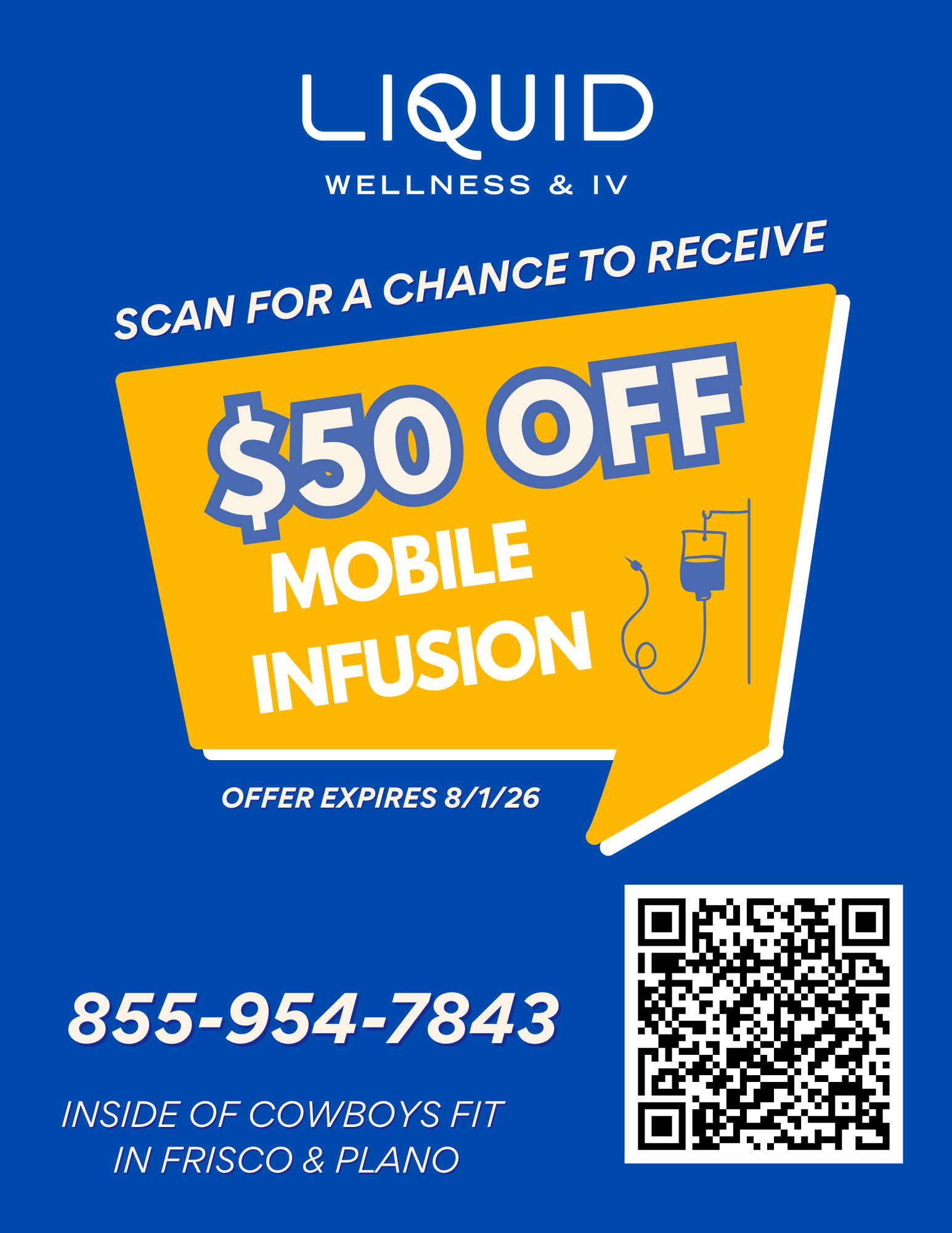 Win $50 OFF a Mobile Infusion from Liquid Wellness & IV - Liquid ...